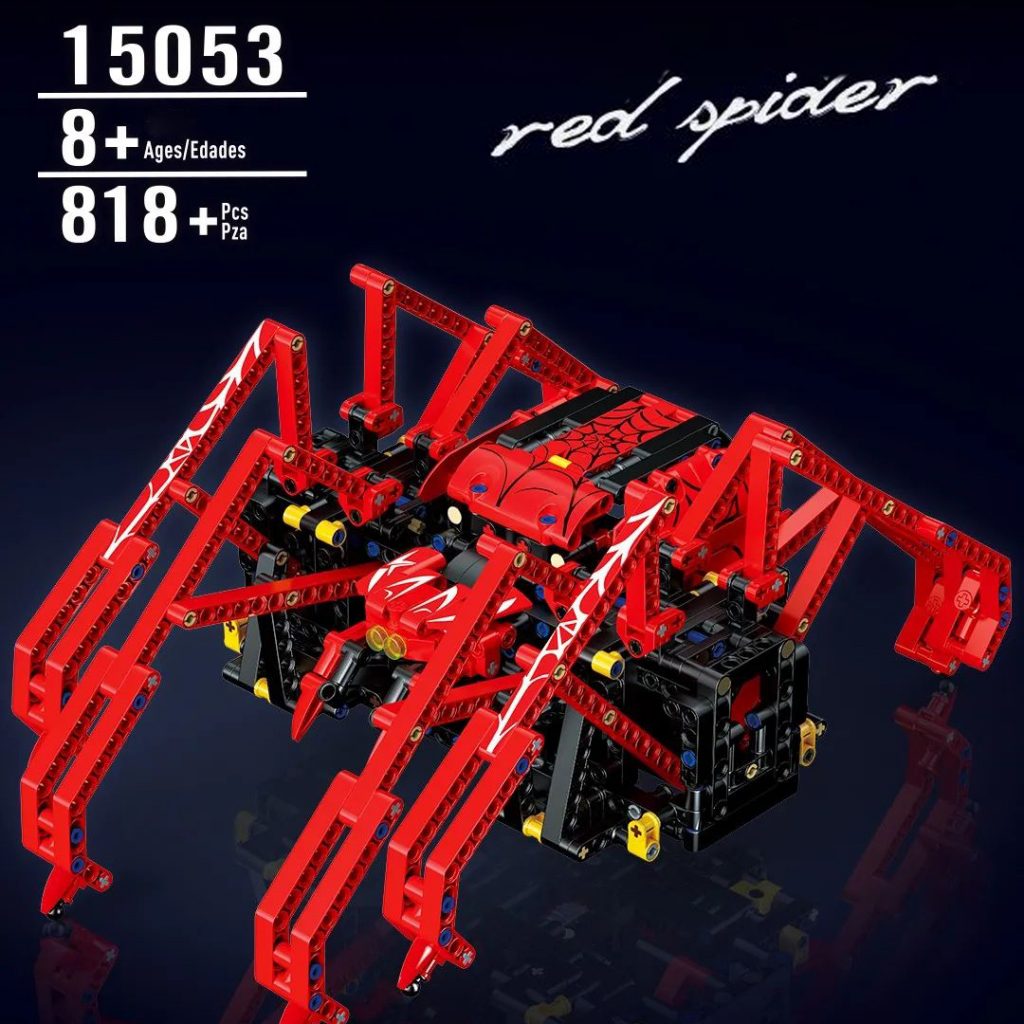 Red Spider MOULD KING 15053 Technic With 818 Pieces - MOC Brick Land