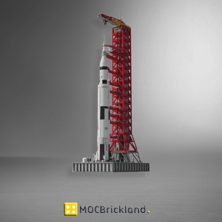 MOC 79002 NASA Saturn V Launch Umbilical Tower with 3073 Pieces - MOC ...