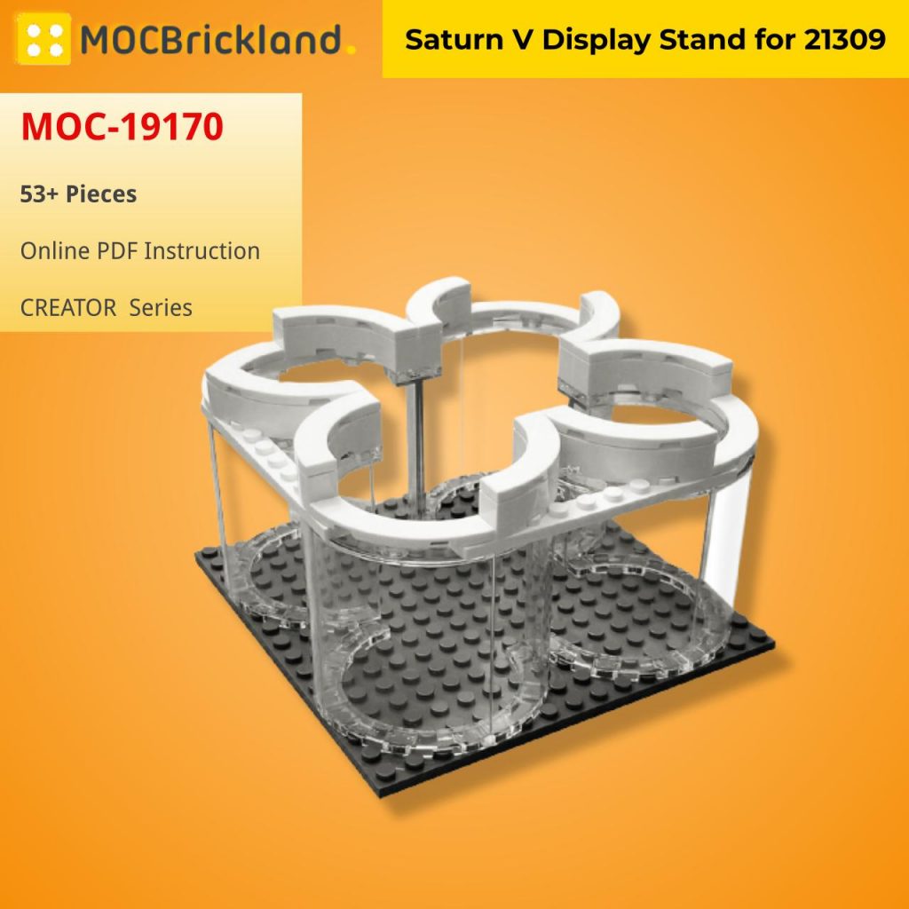 Saturn V Display Stand for 21309 CREATOR MOC-19170 WITH 53 PIECES - MOC ...