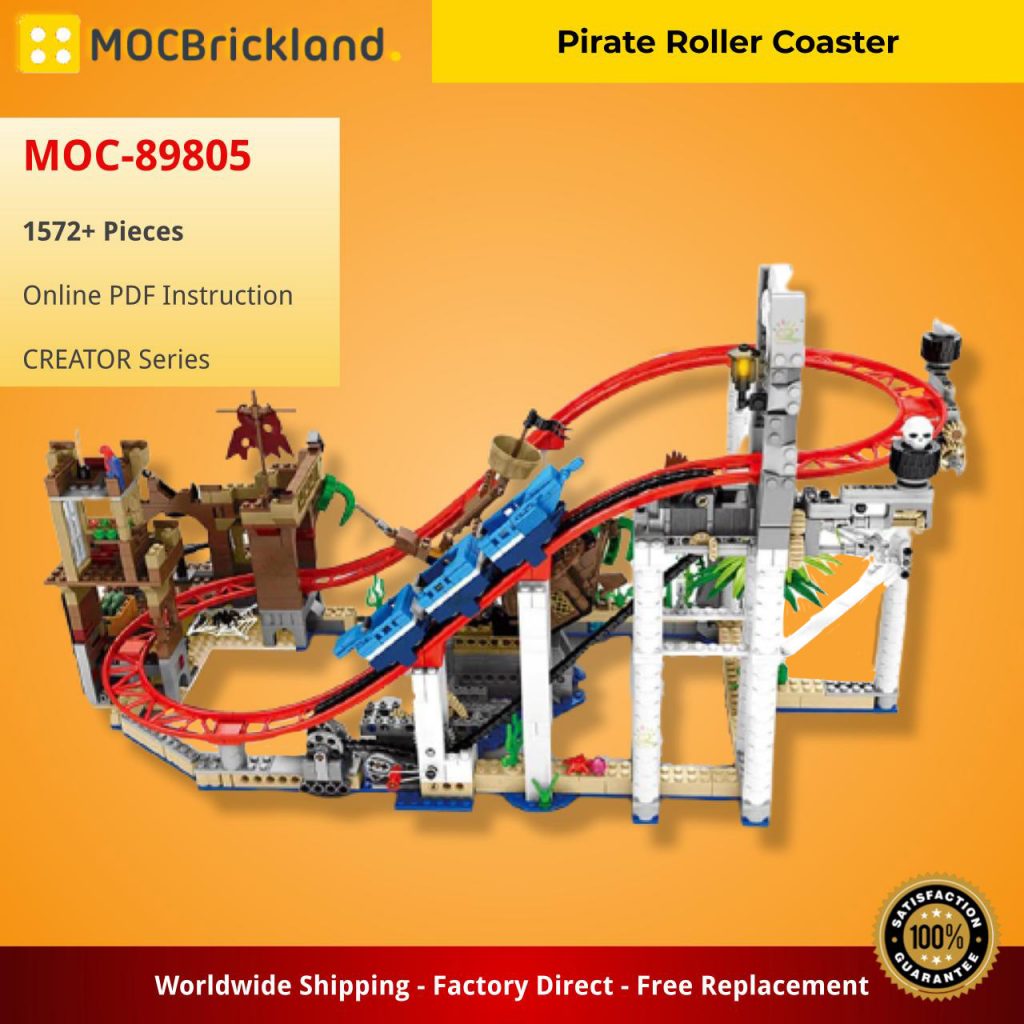 Pirate Roller Coaster CREATOR MOC-89805 WITH 1572 PIECES - MOC Brick Land