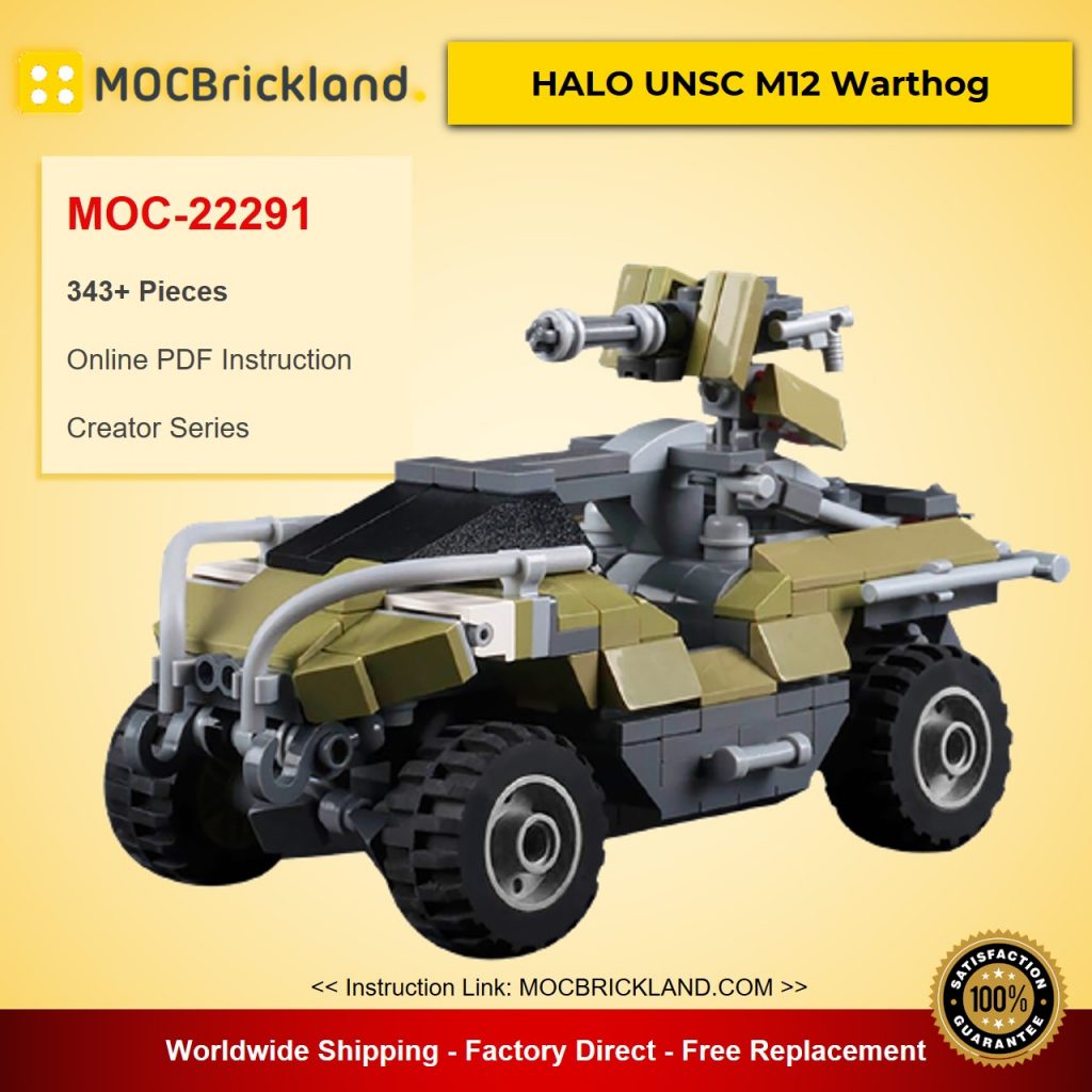 HALO UNSC M12 Warthog MOC-22291 Creator Designed By Raziel_Regulus With ...