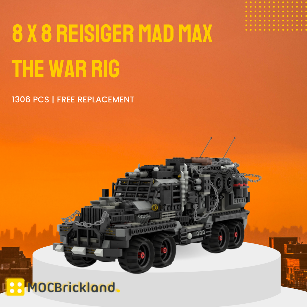 8 x 8 Reisiger Mad Max The War Rig MOC-116001 Technic With 1306 Pieces ...