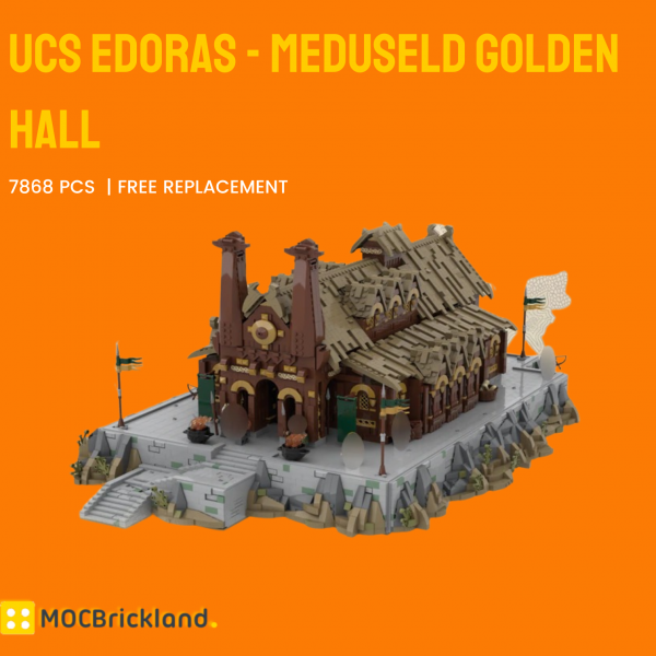 UCS Edoras - Meduseld Golden Hall MOC-62288 Modular Building With 7868 ...