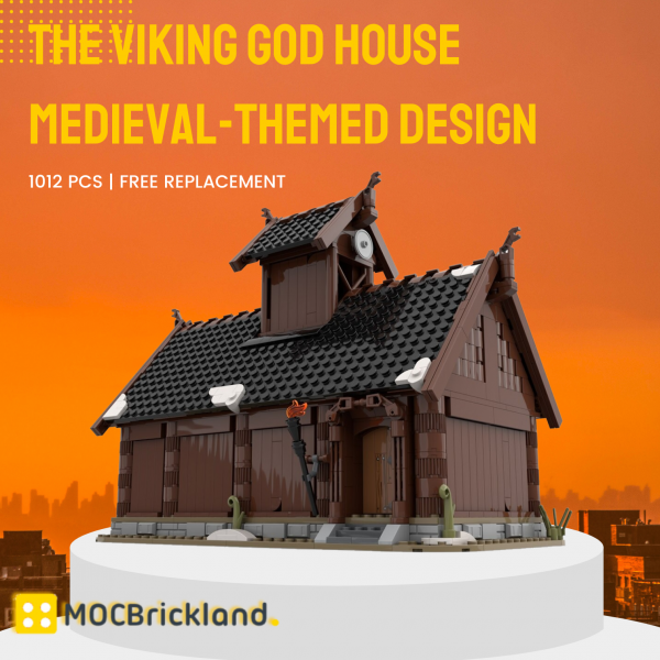 The Viking God House Medieval Themed Design MOC-104429 Modular Building ...