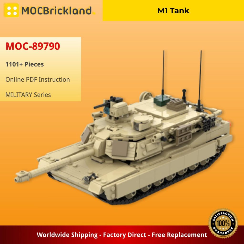 M1 Tank MILITARY MOC-89790 WITH 1101 PIECES - MOC Brick Land