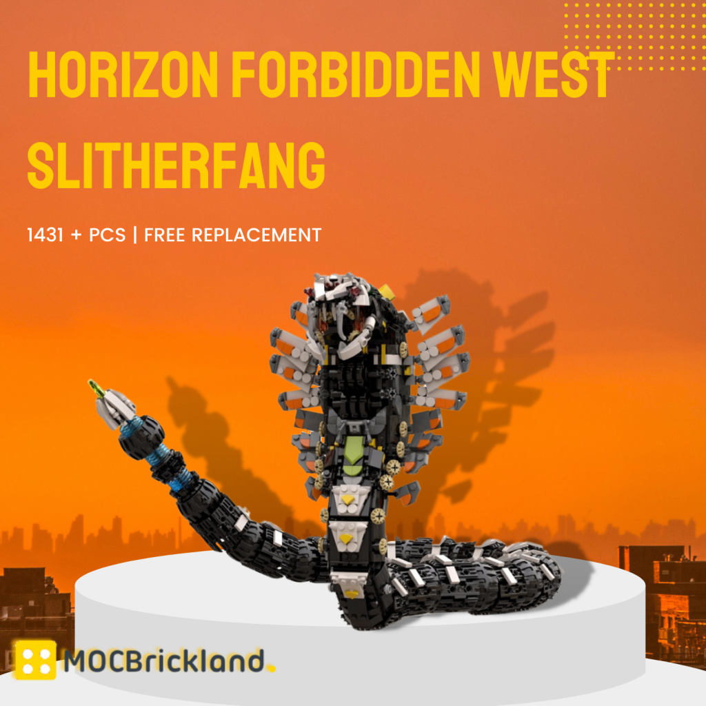 Horizon Forbidden West Slitherfang MOC-124102 Creator With 1431 Pieces ...