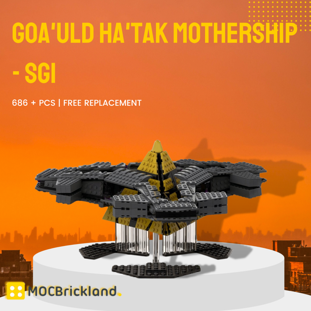 Goa'uld Ha'Tak Mothership - SG1 MOC-124664 Space With 686 Pieces - MOC ...