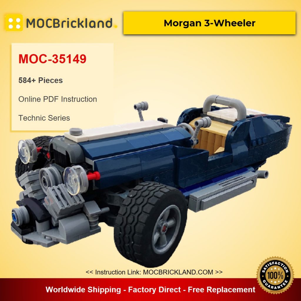 10265 Morgan 3-Wheeler MOC-35149 Technic Designed By Kirvet With 584 ...