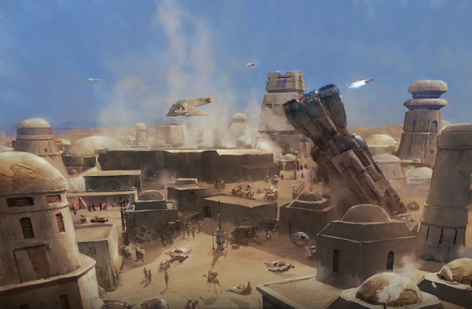 Mos Eisley Spaceport from A New Hope Star Wars MOC-41406 Designed By ...