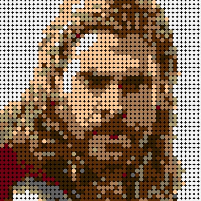 Reunion Thor-Pixel art Movie MOC-90098 WITH 2304 PIECES - MOC Brick Land