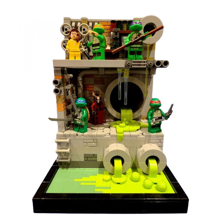 TMNT Sewer Diorama – Ninja Turtles MOC-111005 Movie with 688 Pieces ...