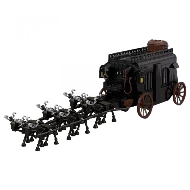 Medieval Prisoner Carriage MOC-95438 with 354 Pieces - MOC Brick Land