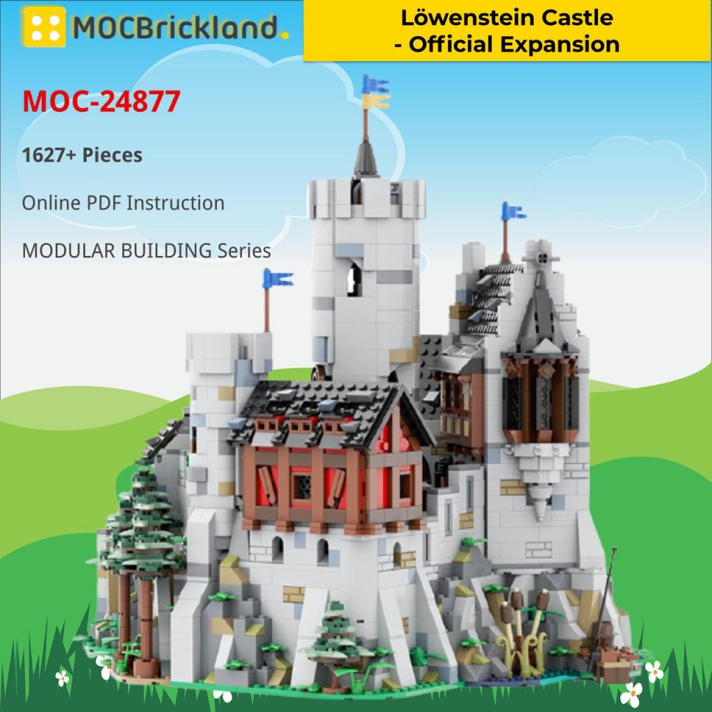 Löwenstein Castle – Official Expansion MODULAR BUILDING MOC-24877 WITH ...