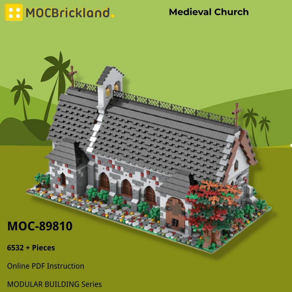 Medieval Church MODULAR BUILDING MOC-89810 by Mini Custom Set WITH 6532 ...