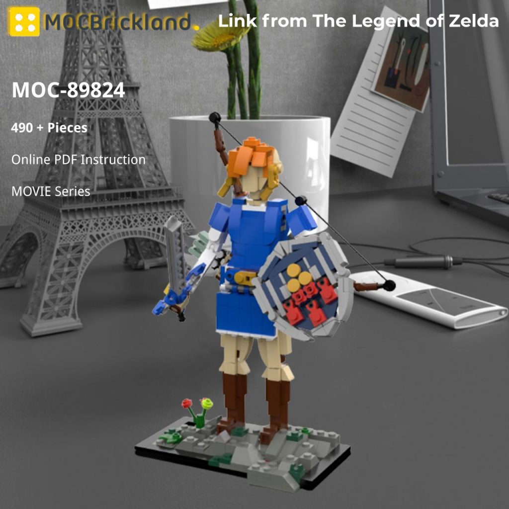Link from The Legend of Zelda MOVIE MOC-89824 WITH 490 PIECES - MOC ...