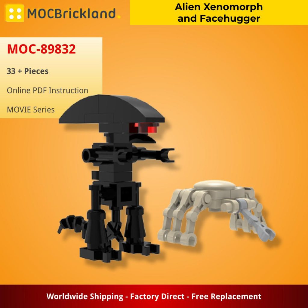 Alien Xenomorph and Facehugger MOVIE MOC-89832 WITH 33 PIECES - MOC ...
