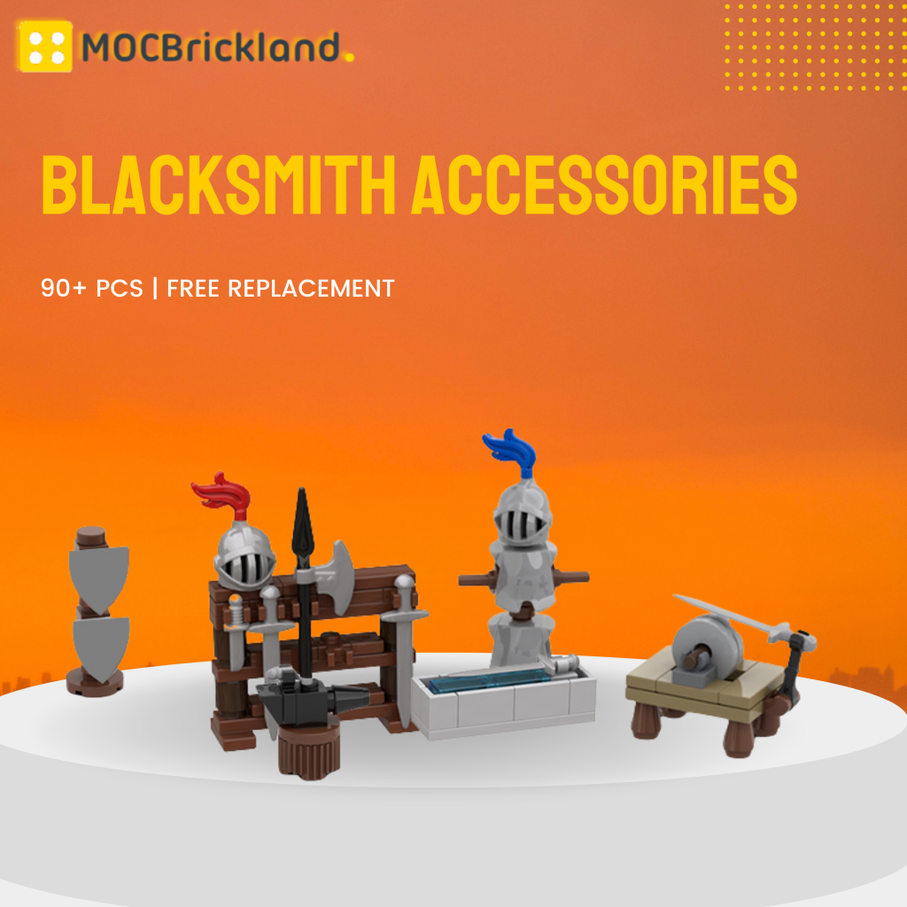 Blacksmith Accessories MOC-117559 Military With 90 Pieces - MOC Brick Land