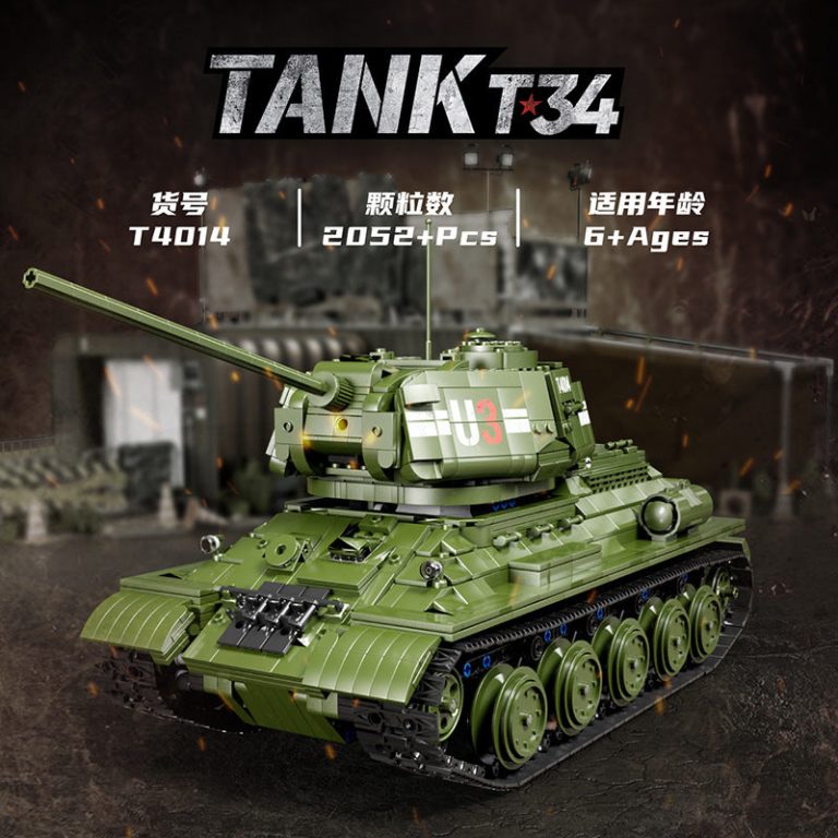 RC Military Armed T34 Medium Tank TGL T4014 Military with 2052 Pieces ...