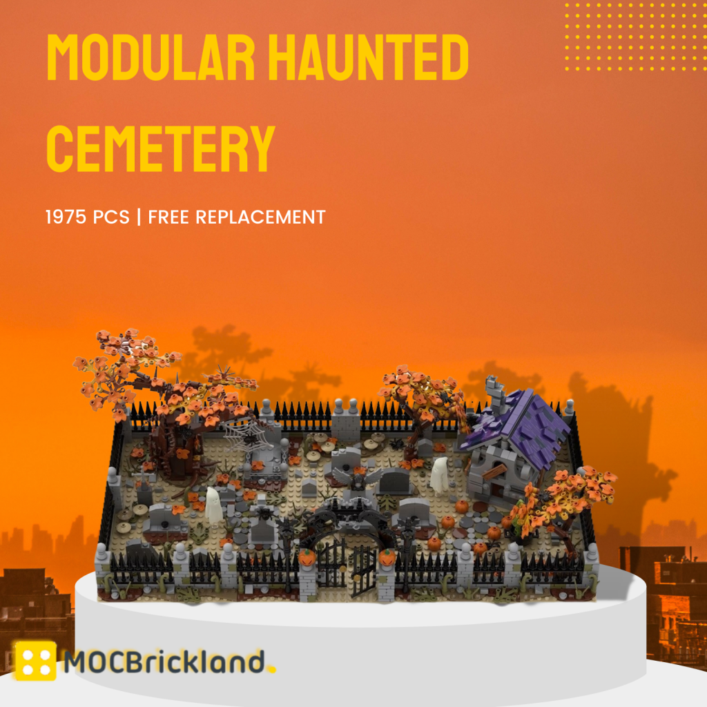 Modular Haunted Cemetery MOC-118821 Modular Building With 1975PCS - MOC ...