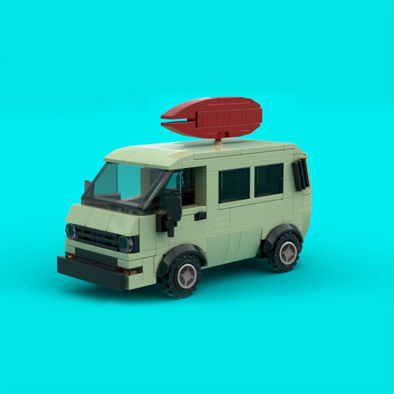 Stranger Things Surfer Boy Pizza Van MOC-101026 Movie with 244 Pieces ...