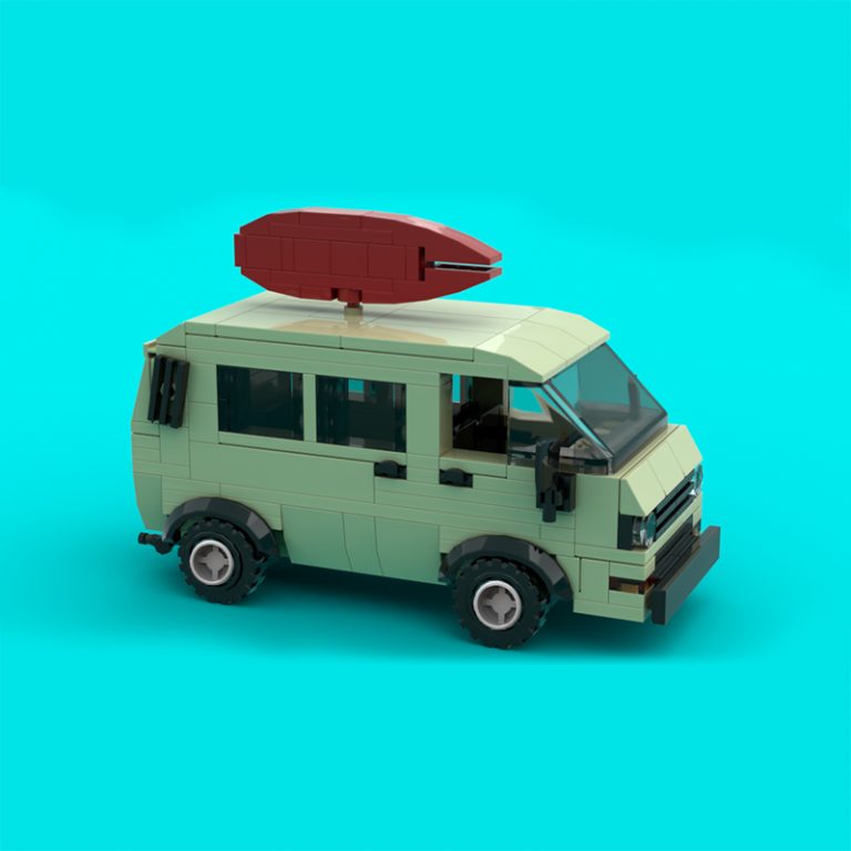 Stranger Things Surfer Boy Pizza Van MOC-101026 Movie with 244 Pieces ...