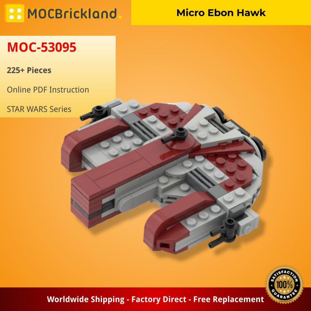 Micro Ebon Hawk STAR WARS MOC-53095 by ron_mcphatty WITH 225 PIECES ...