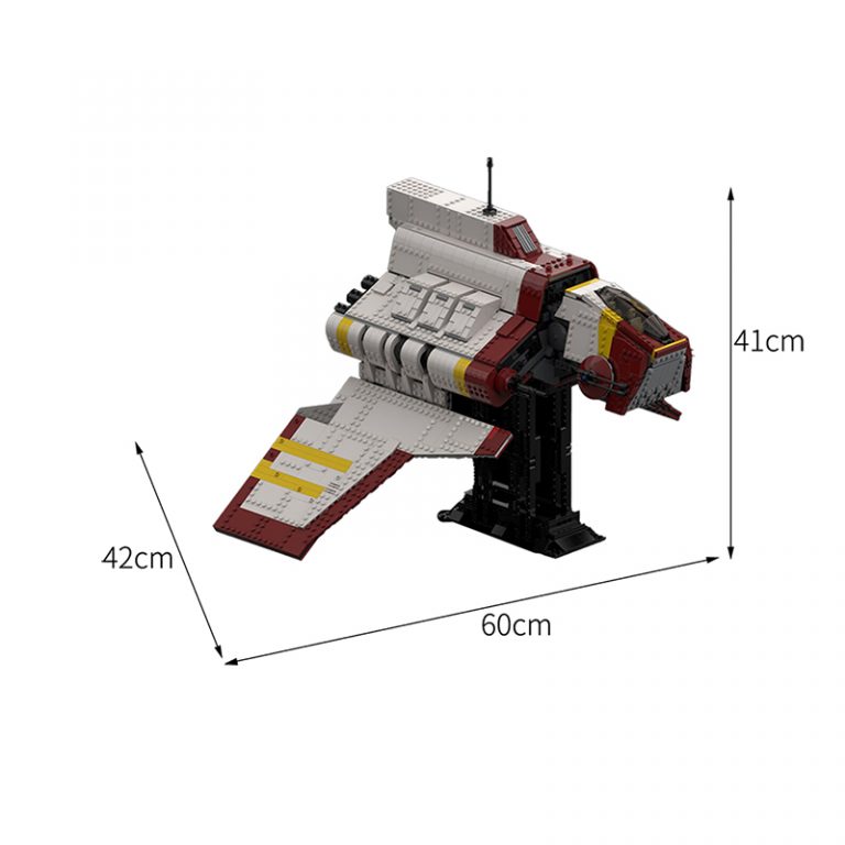 Republic Nu-class Attack Shuttle – the Clone Wars (with Interior) STAR ...
