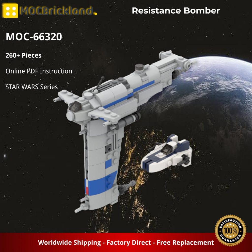 Resistance Bomber STAR WARS MOC-66320 by ron_mcphatty WITH 260 PIECES ...