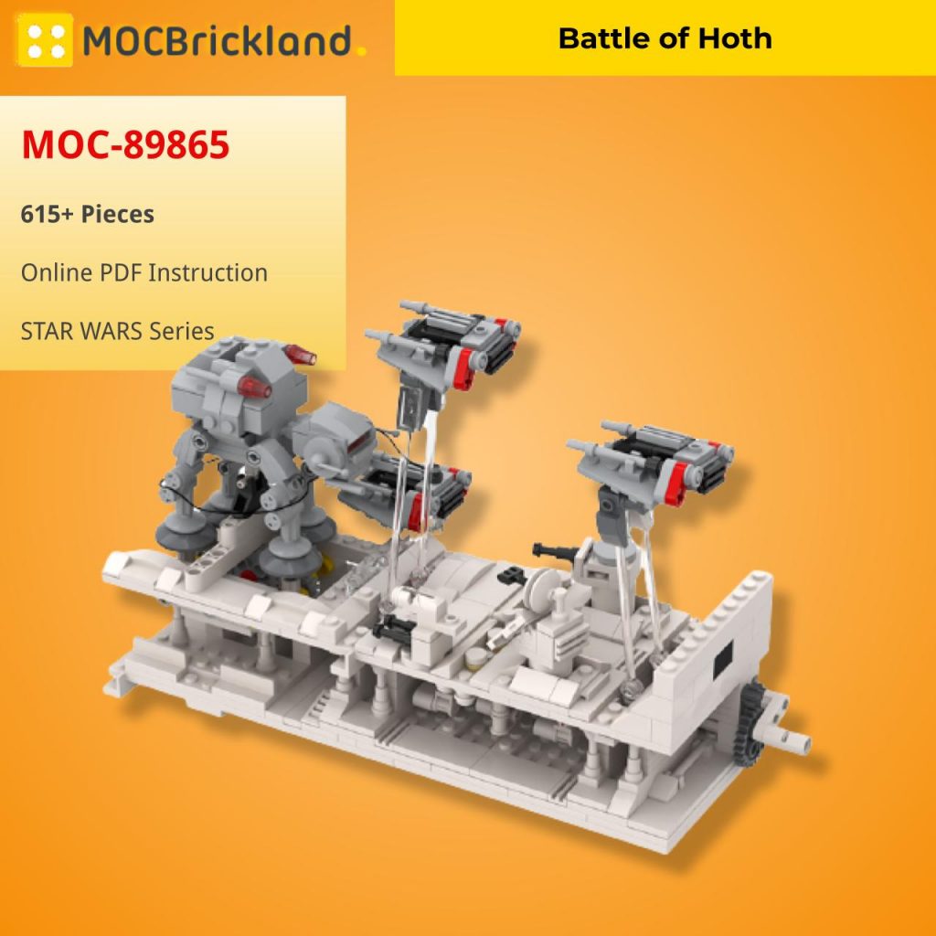 Battle of Hoth STAR WARS MOC-89865 WITH 615 PIECES - MOC Brick Land
