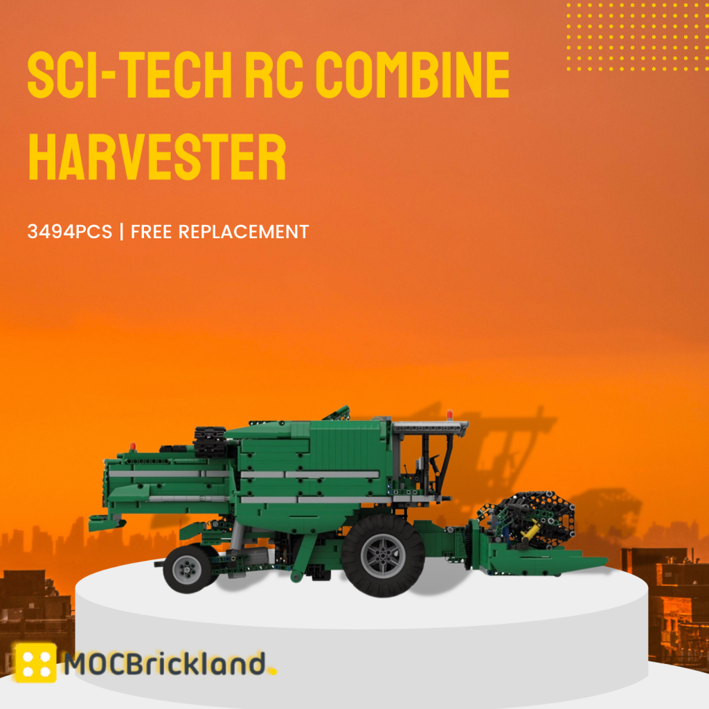 Sci-tech RC Combine Harvester MOC-105824 Technic With 3494PCS - MOC ...
