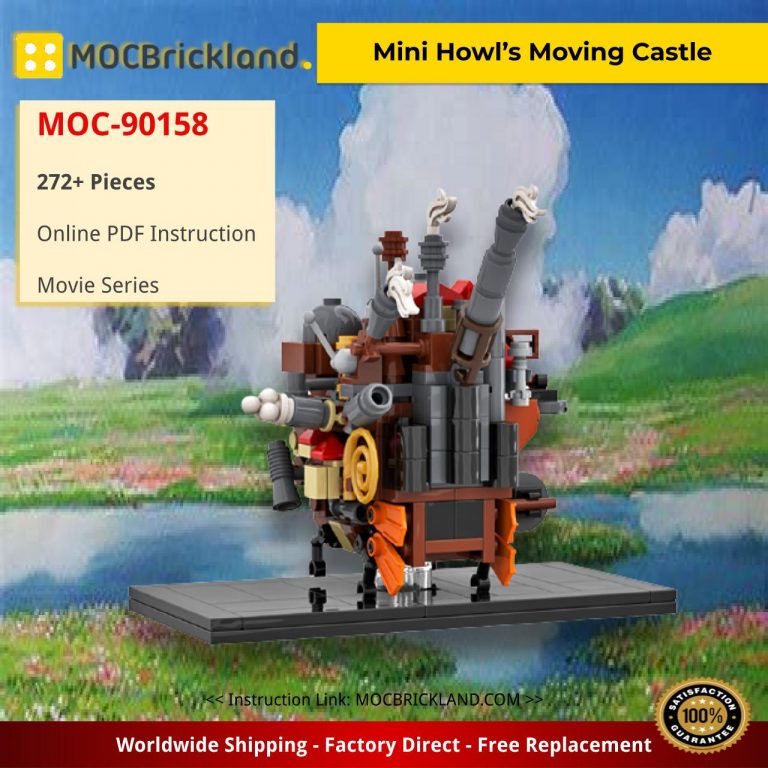 Mini Howl’s Moving Castle Movie MOC-90158 WITH 272 PIECES - MOC Brick Land