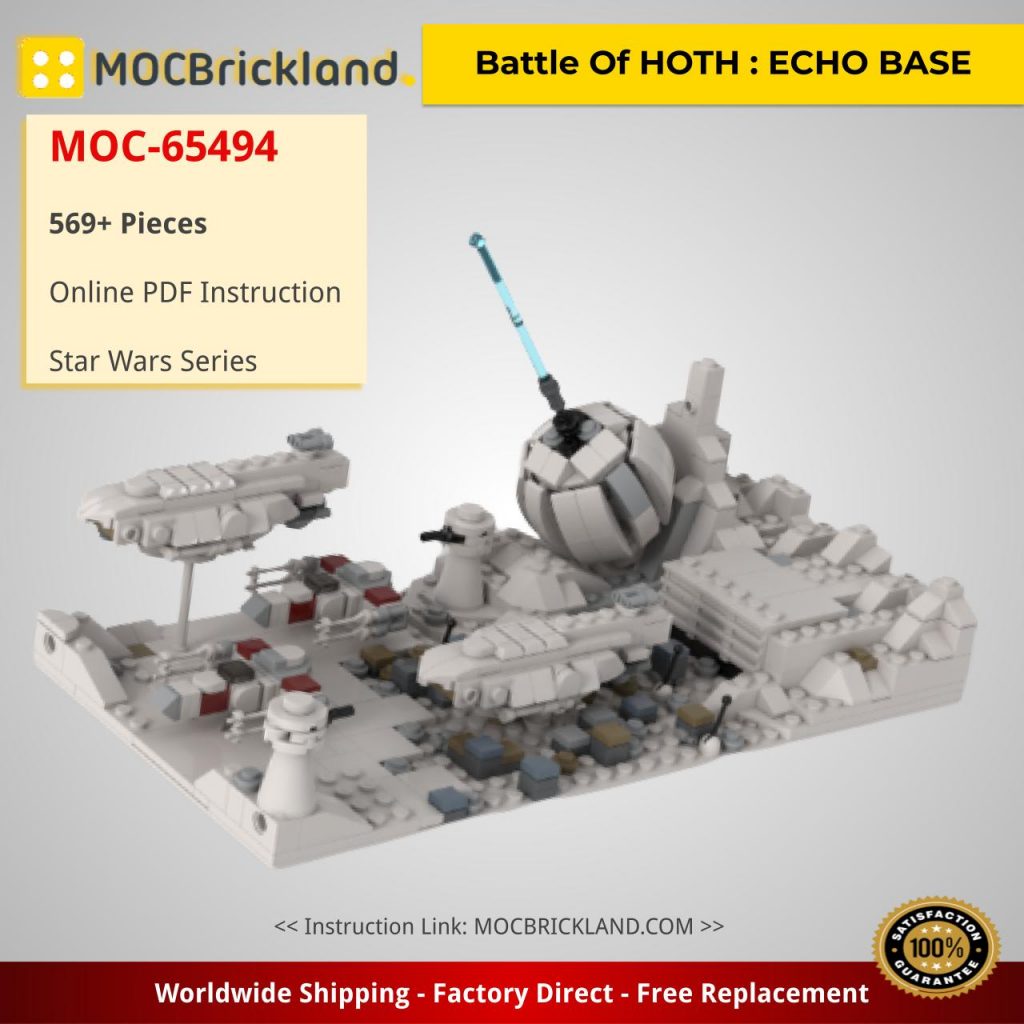 Battle Of HOTH : ECHO BASE MOC-65494 by jellco with 569 Pieces - MOC ...