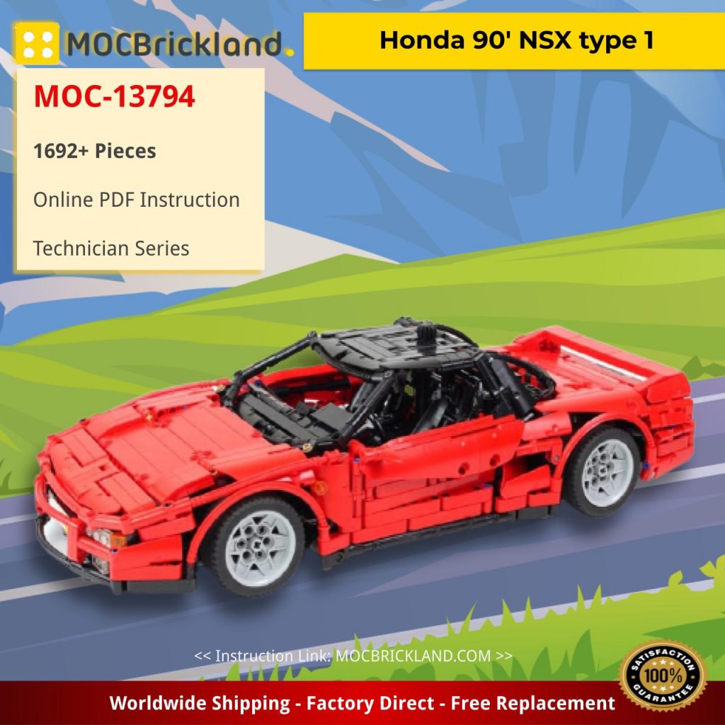 Honda 90′ NSX type 1 TECHNICIAN MOC-13794 by Nico71 WITH 1692 PIECES ...