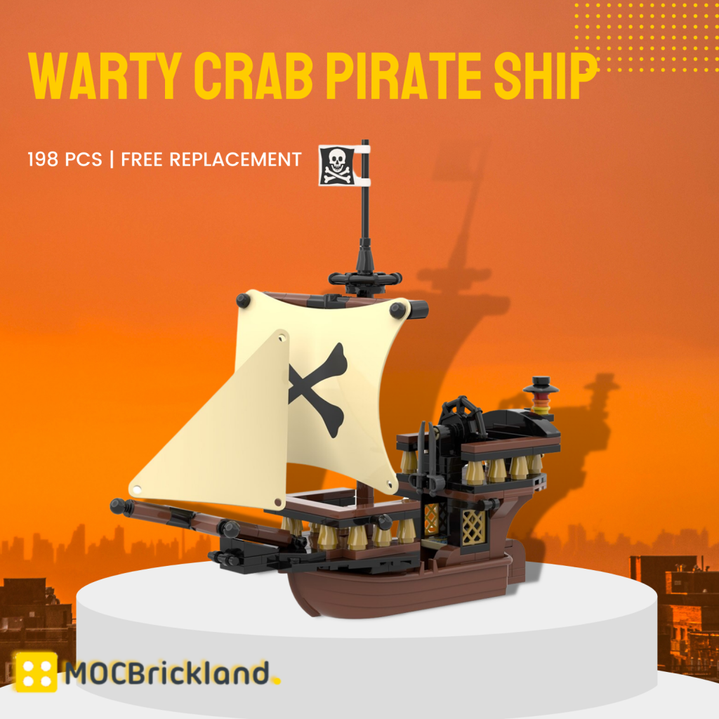 Warty Crab Pirate Ship MOC-94318 Creator With 198PCS - MOC Brick Land