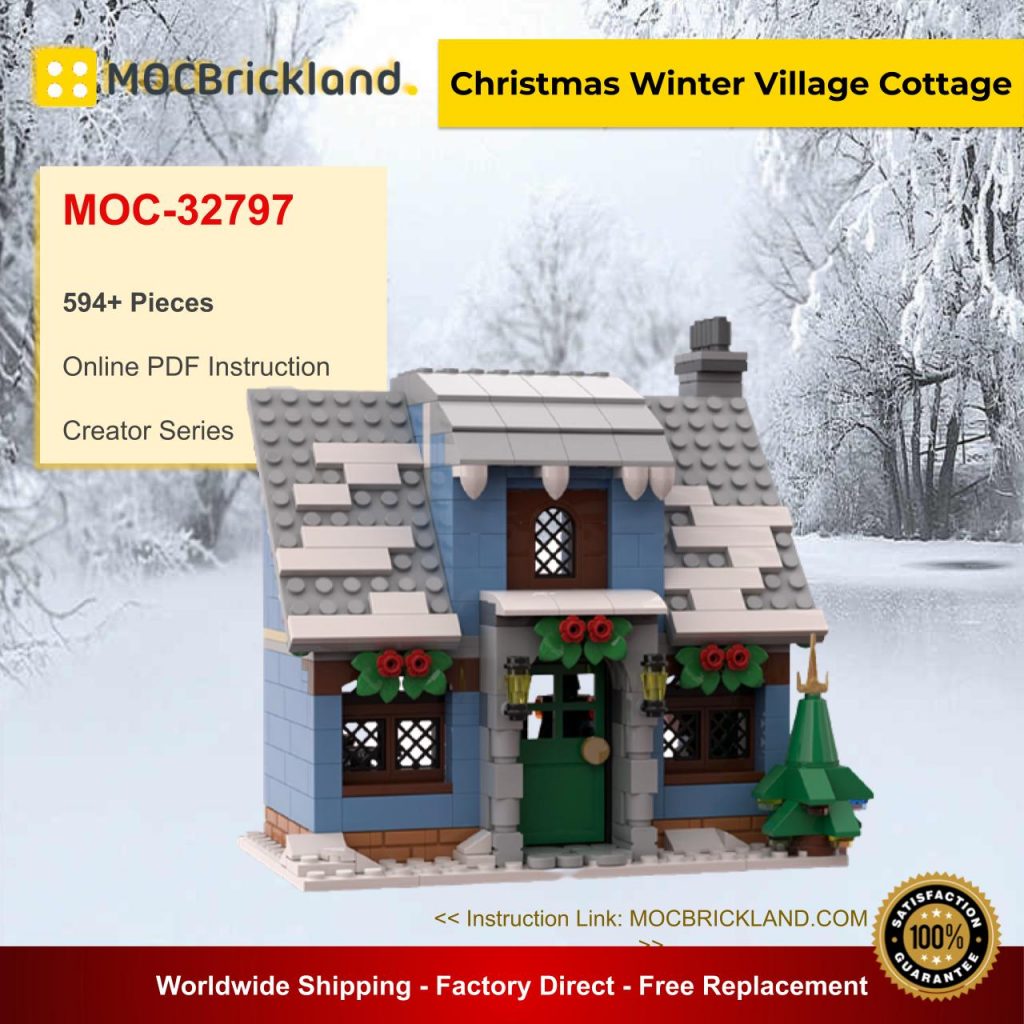 Winter Village Classic Car MOC 17019 City Designed By Brickmonster With ...