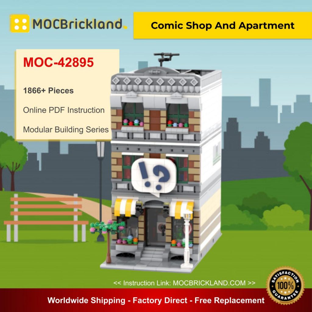 Comic Shop And Apartment MOC 42895 Modular Building Designed By ...