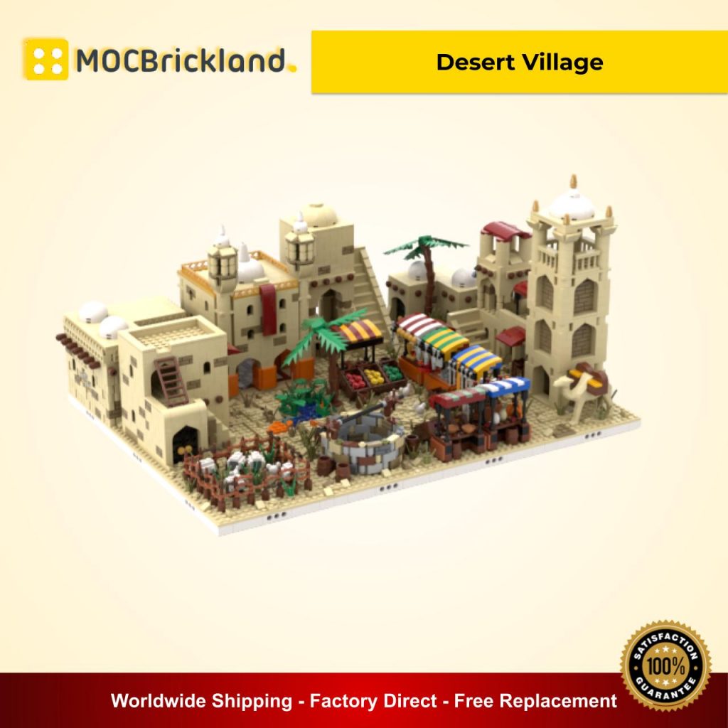 Desert Village MOC-32630 Modular Building Designed By Gabizon With 3957 ...