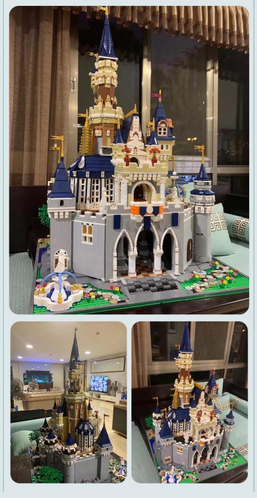 Disney Cinderella Castle Modular Building MOULD KING 13132 with 8388 ...