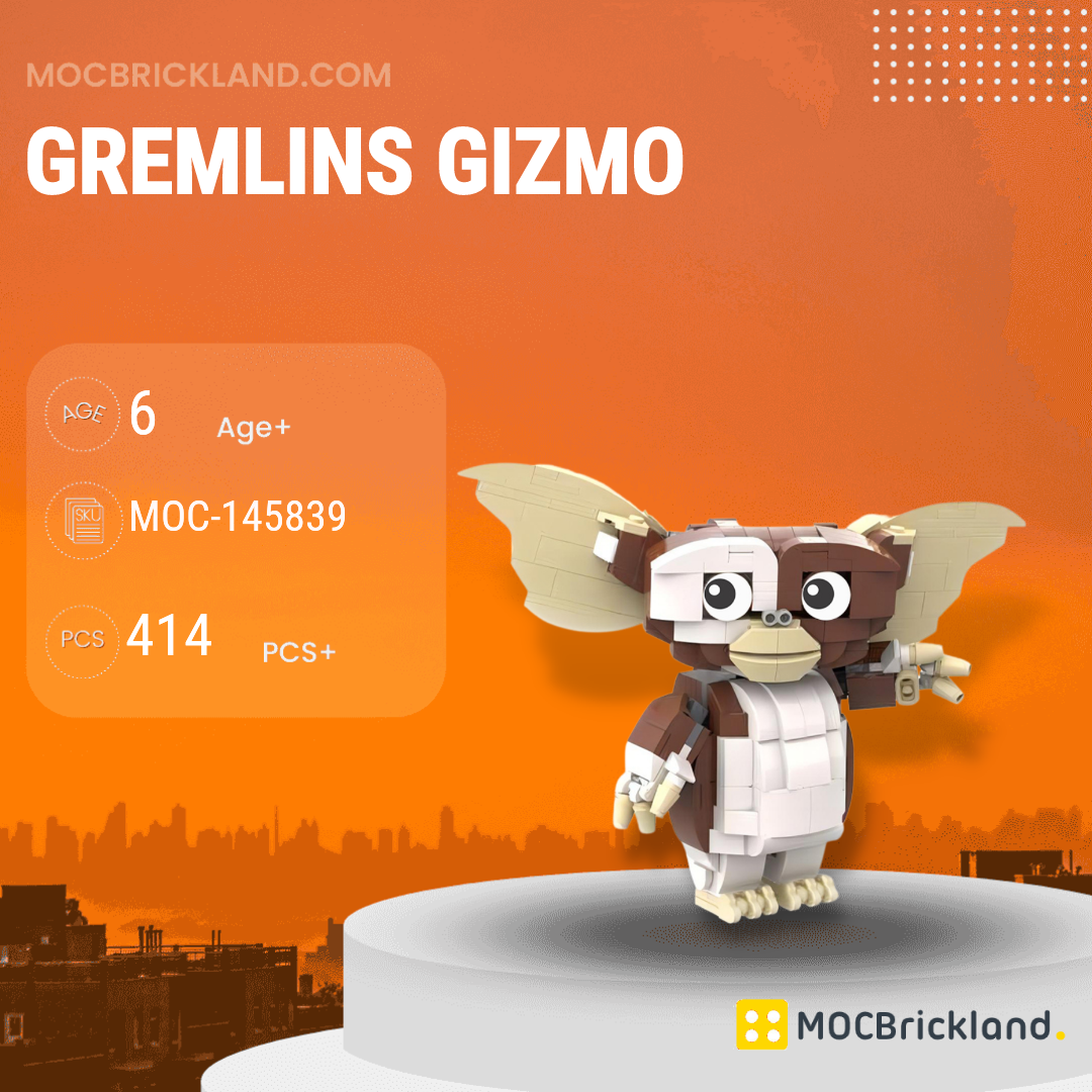 Gremlins Gizmo MOCBRICKLAND 145839 Movies and Games with 414 Pieces ...