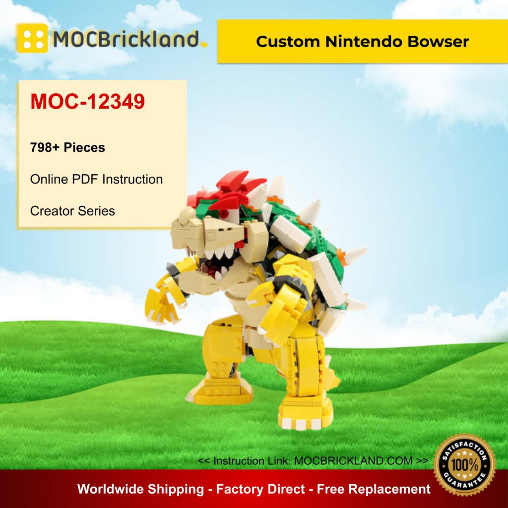 Custom Nintendo Bowser MOC 12349 Creator Designed By Buildbetterbricks ...