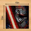 Kyloren Pixel Art Star Wars MOC-90132 with 2304 pieces - MOC Brick Land