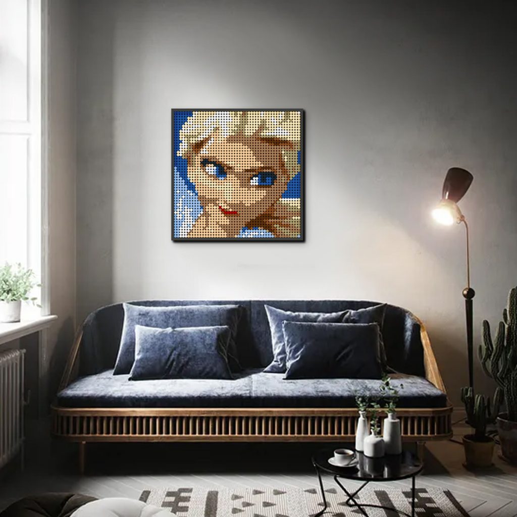 Frozen Elsa Pixel Art Movie MOC-90147 WITH 2304 PIECES - MOC Brick Land