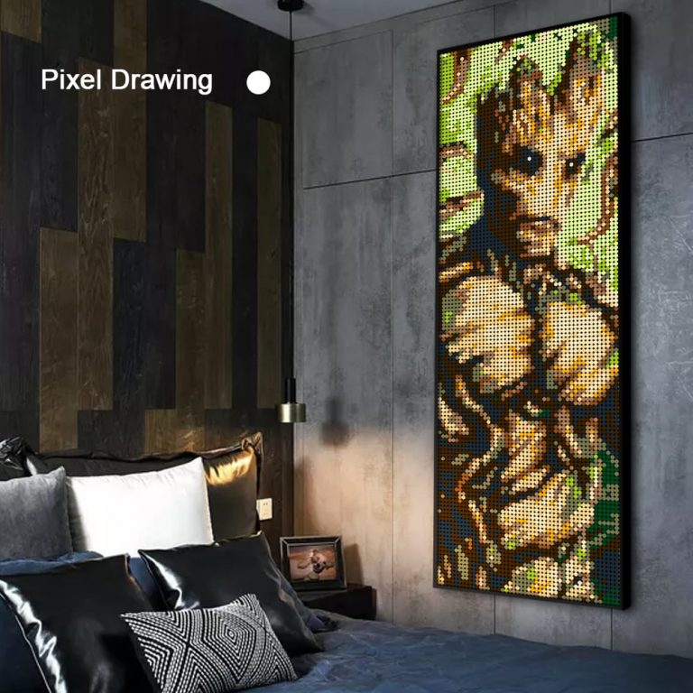 King Groot Pixel Art Movie MOC-90170 WITH 6912 PIECES - MOC Brick Land