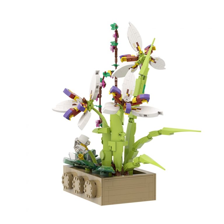 Orchids Flower Creator MOC-90178 WITH 895 PIECES - MOC Brick Land
