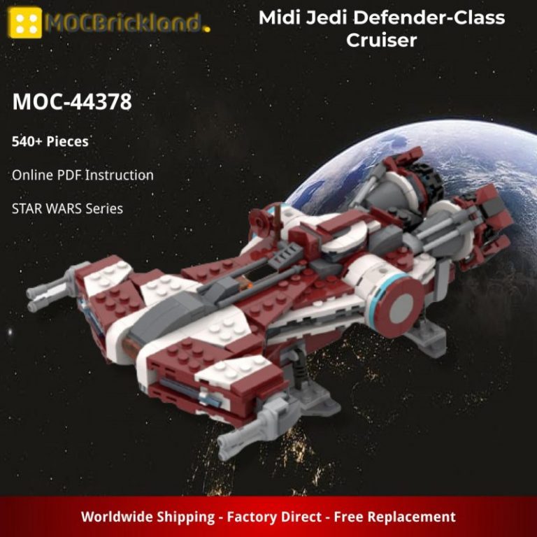 Midi Jedi Defender-Class Cruiser Star Wars MOC-44378 with 540 pieces ...
